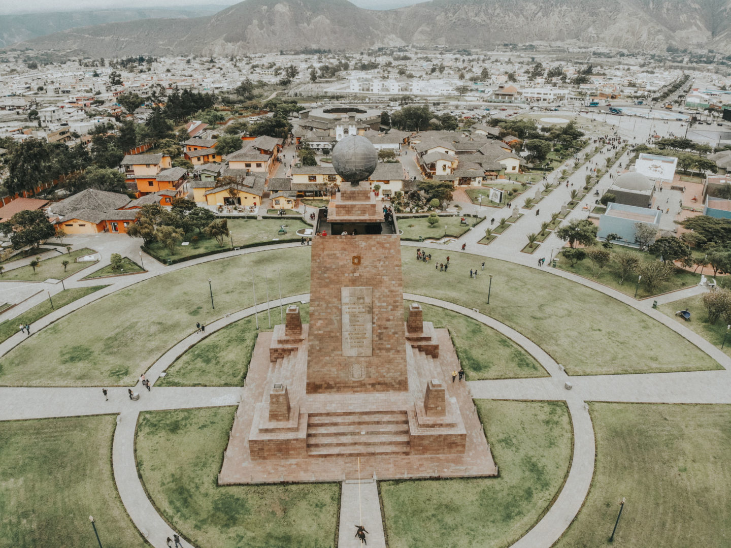 Visting Mitad del Mundo in Ecuador - Palm Trees & Pellegrino